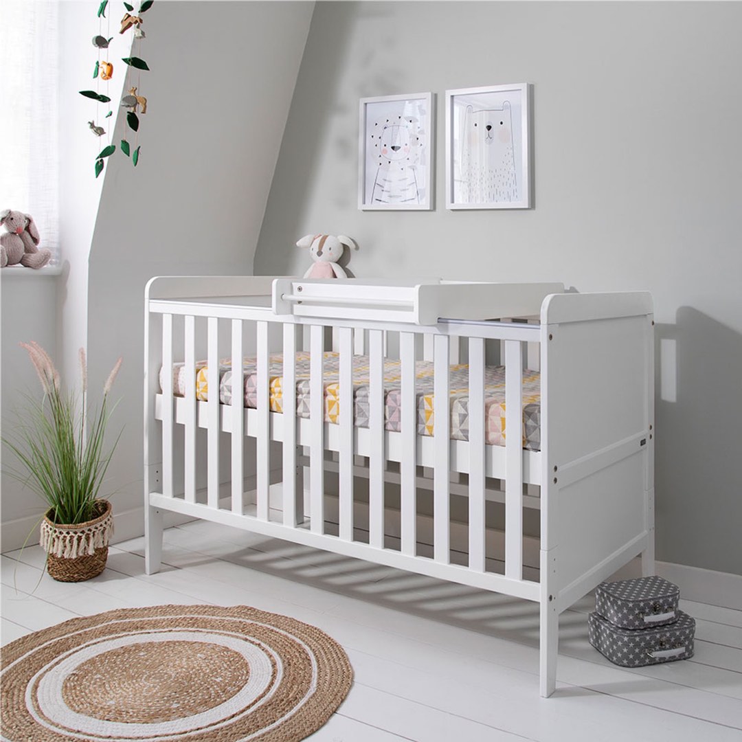 Baby Cot Bed with Cot Top Changer, Babies & Kids, Baby Nursery & Kids ...