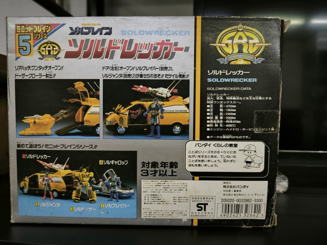 BANDAI 1991 SUPER RESCUE SOLBRAIN, Hobbies & Toys, Toys & Games on ...