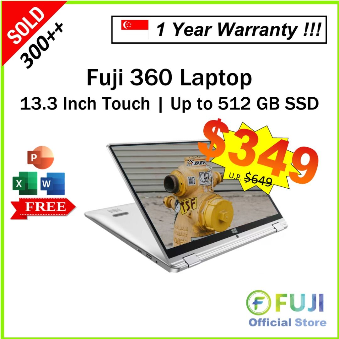 Brand New Fuji 360 Flip + Touch Screen Laptop - Up To 12GB RAM + 512GB ...