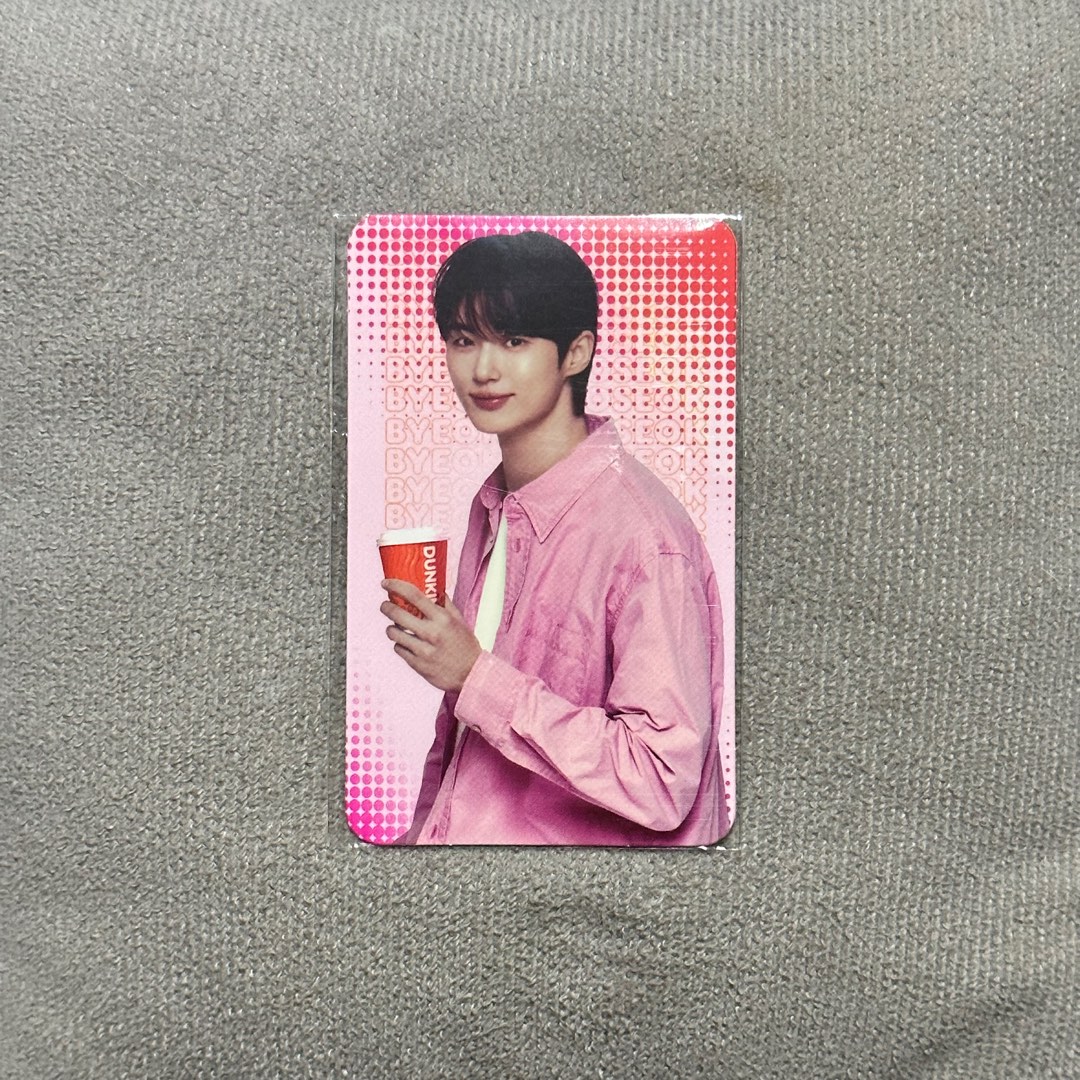 Byeon Wooseok Dunkin' Photocard, Hobbies & Toys, Memorabilia ...