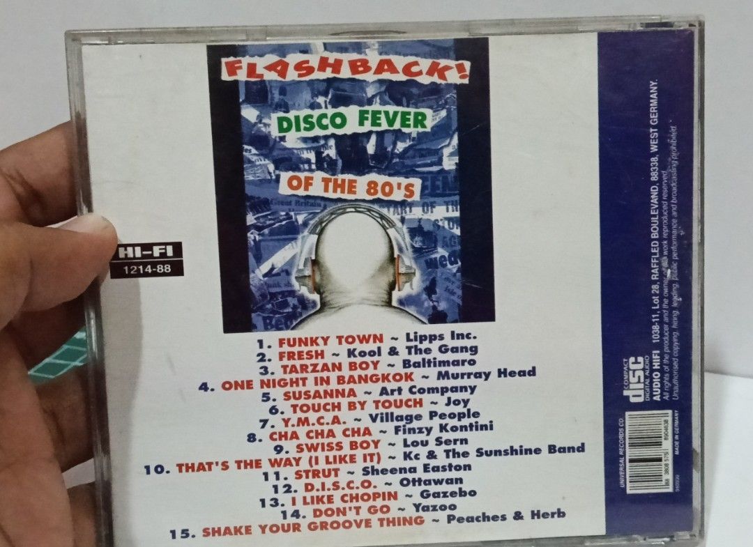 [CD] FLASHBACK! DISCO FEVER OF THE 80'S, Hobbies & Toys, Music & Media ...