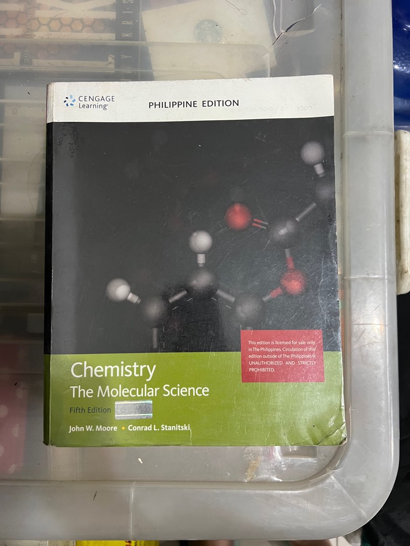 Chemistry The Molecular Science Fifth Edition by Moore Stanitski ...