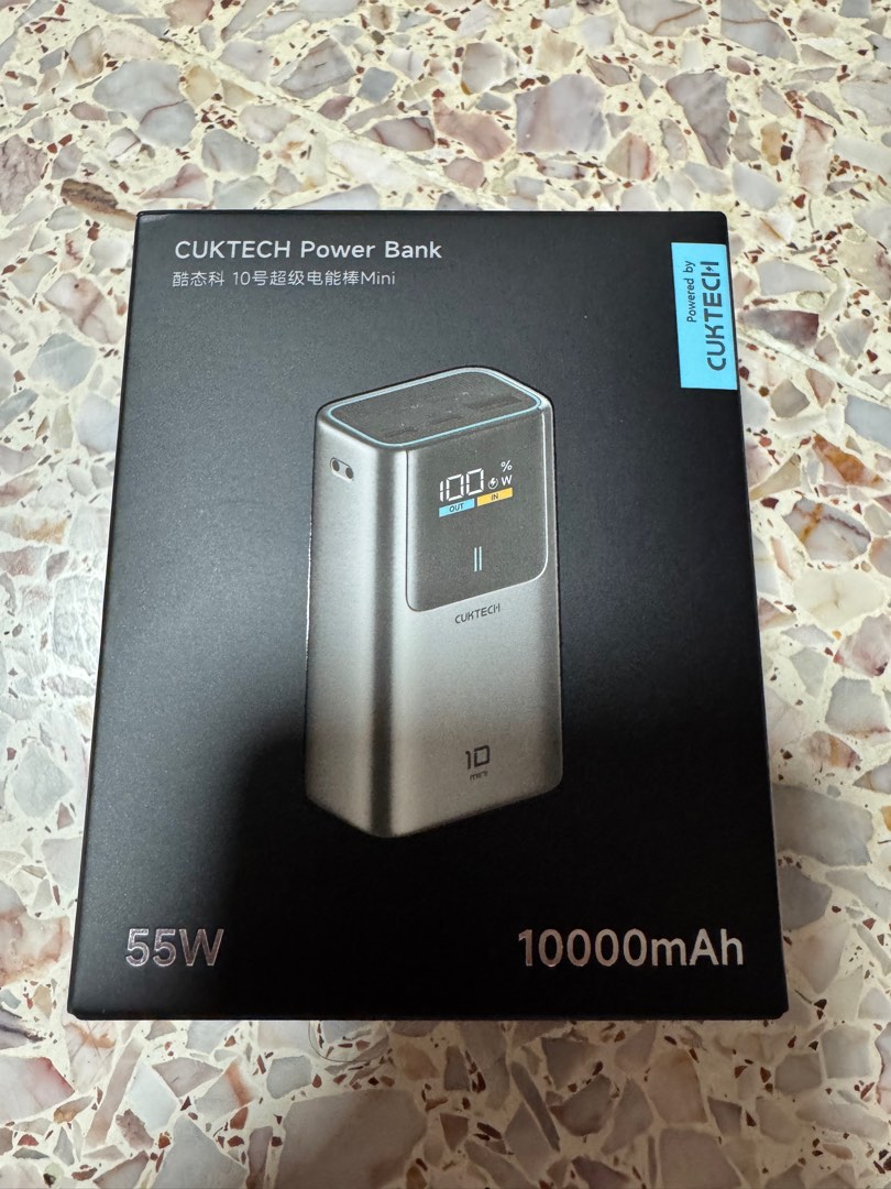 CukTech Power Bank 10 mini, 55W, Mobile Phones & Gadgets, Mobile & Gadget Accessories, Power ...