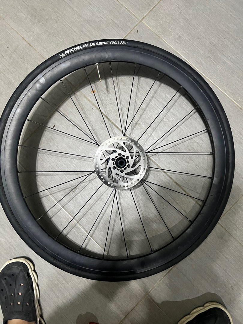 DECAF Disc break Wheelset and tyre, Sports Equipment, Bicycles & Parts ...