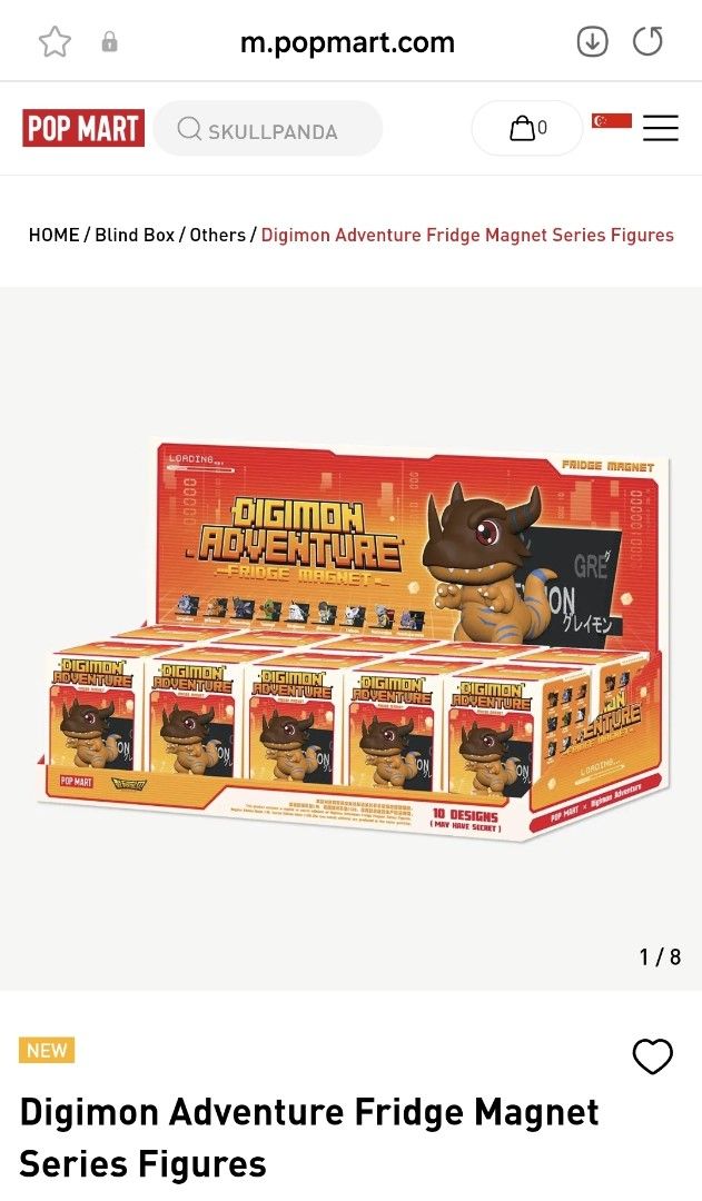 DIGIMON MAGNET POPMART ORIGINAL SEALED BOX, Hobbies & Toys, Toys ...