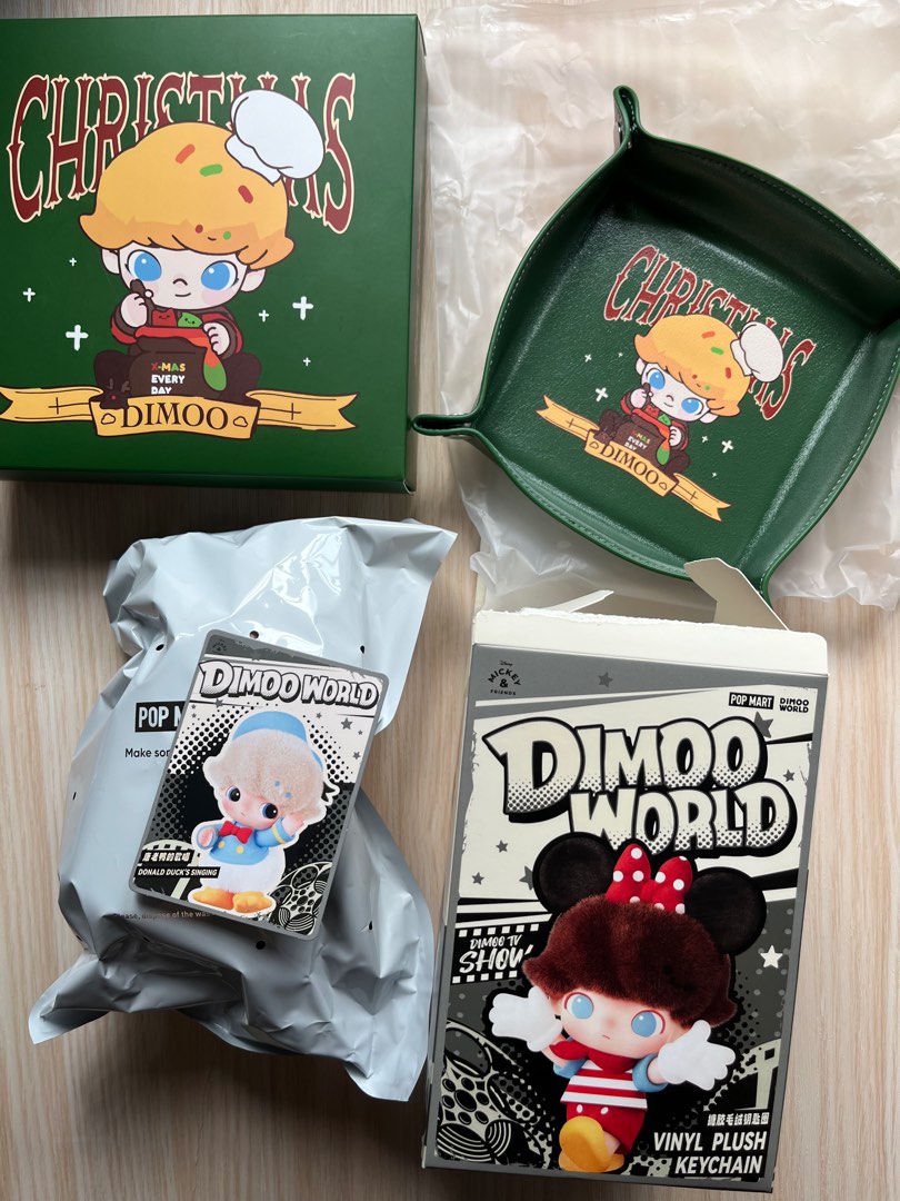 Dimoo x Disney Donald duck’s singing vinyl plush keychain, Hobbies ...