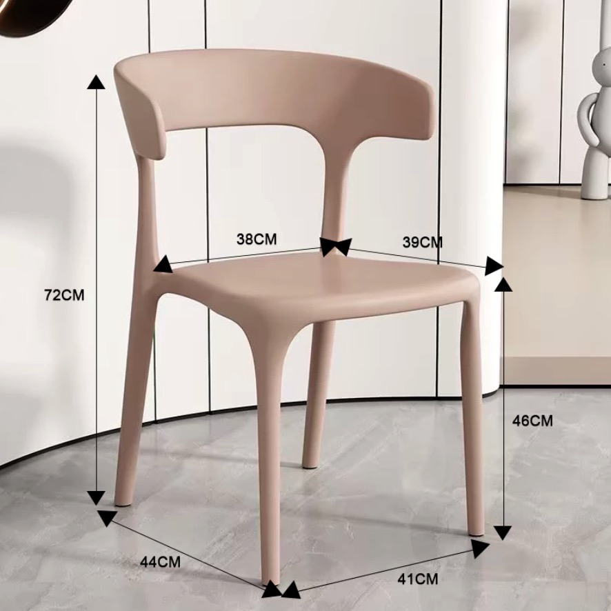 Dining Chair Seat | Plastic Study Chair | Ergonomic Backrest Design | Lightweight Room Chair ...