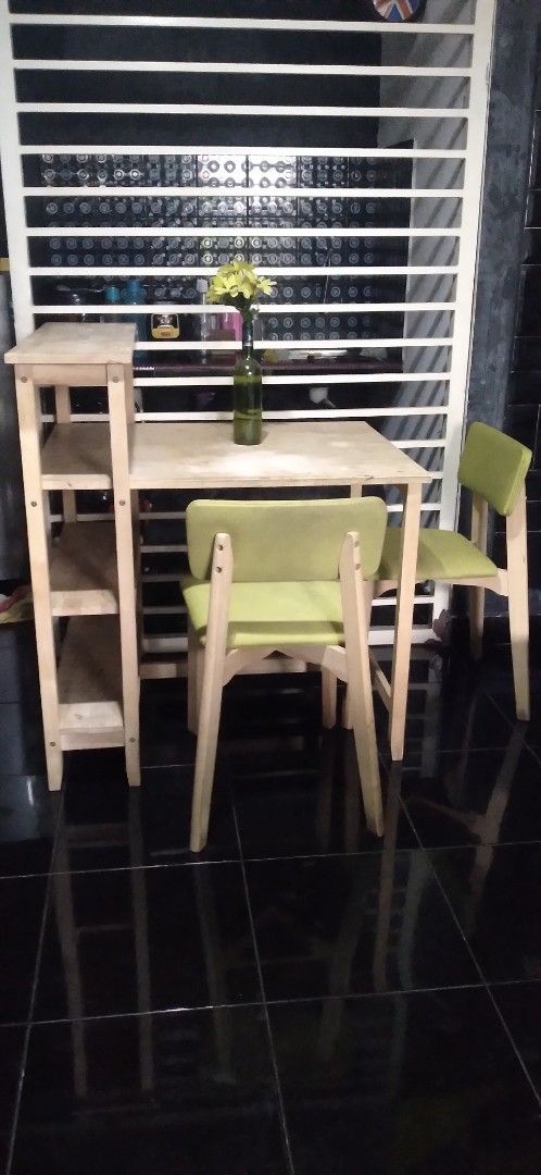 dining table informa malaysia +3rack #meja makan, Perabotan Rumah di ...
