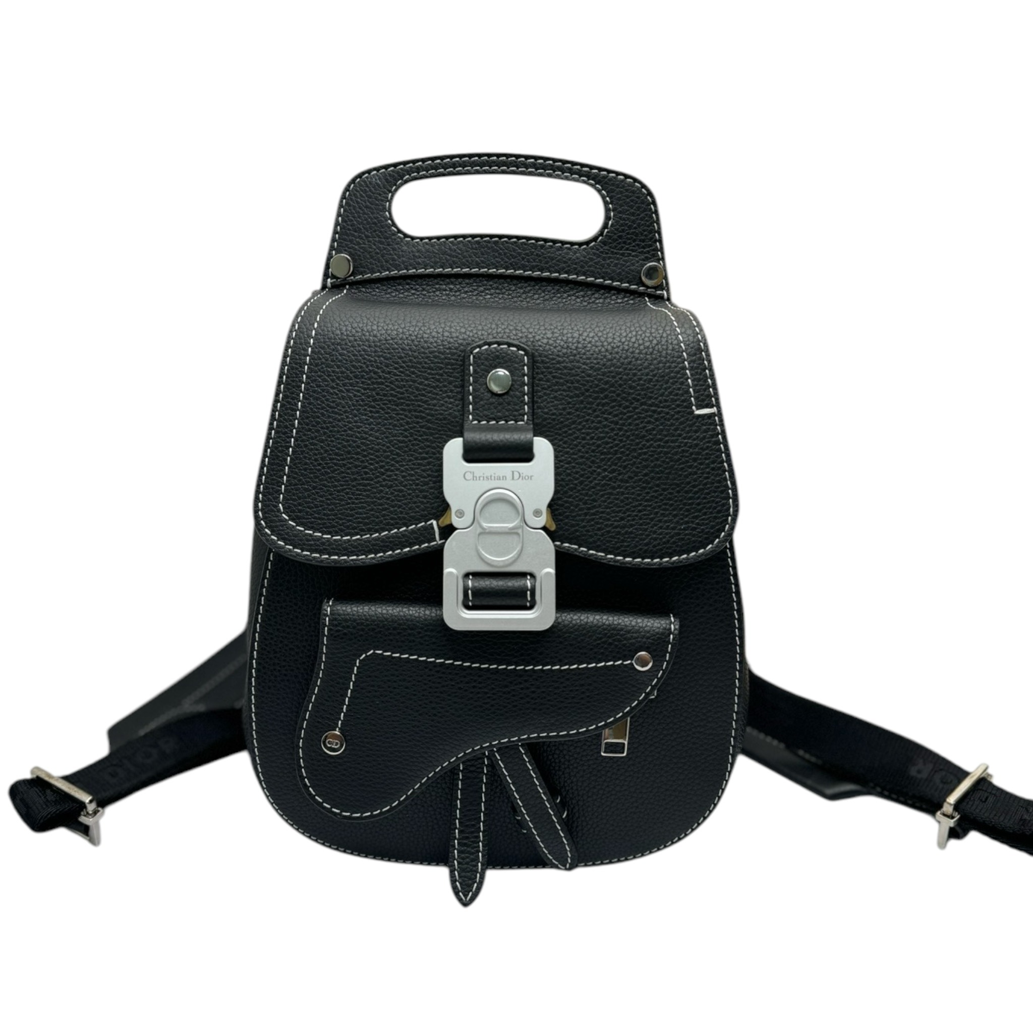 Dior Gallop Backpack in Black Grained Calfskin, Luxury, Bags & Wallets ...