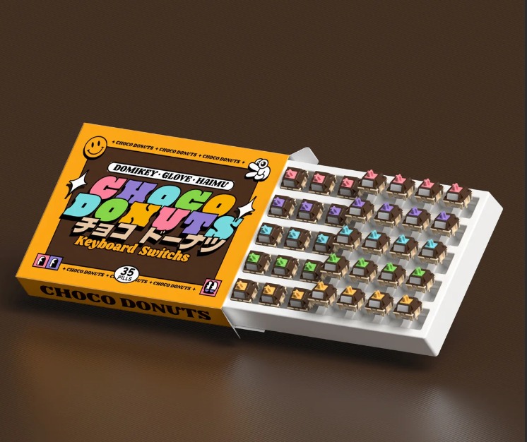 dmk choco donut linears x70, Computers & Tech, Parts & Accessories, Computer Keyboard on Carousell