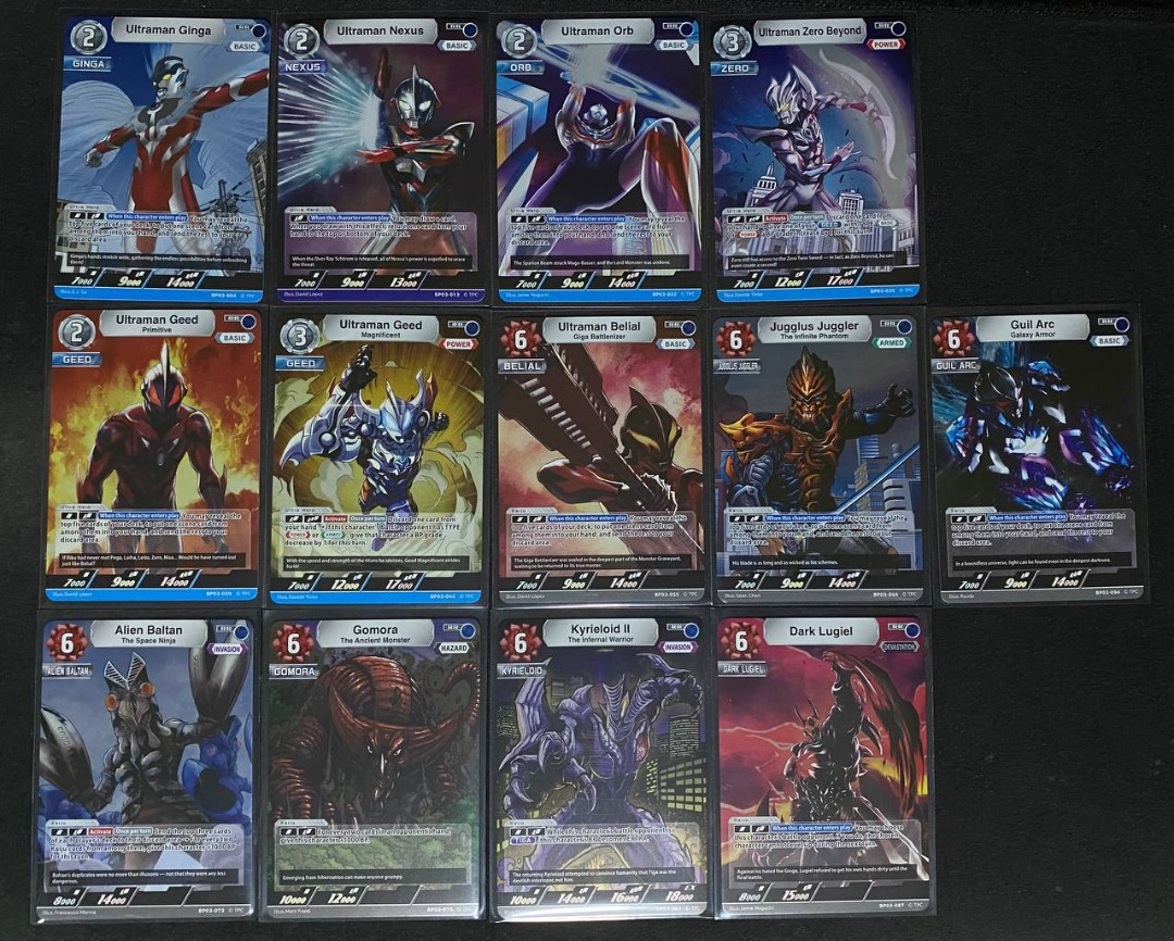 [ENG] Ultraman Card Game Singles [RR] BP03: Shadow of Undying Vengeance, Hobbies & Toys, Toys ...