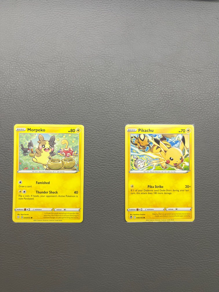 (Fast Deal!) Pokemon English Pikachu/Morpeko, Hobbies & Toys, Toys ...