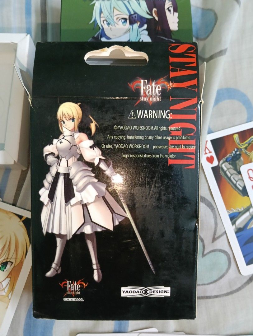 Fate Stay Night Poker Cards, Hobbies & Toys, Toys & Games on Carousell