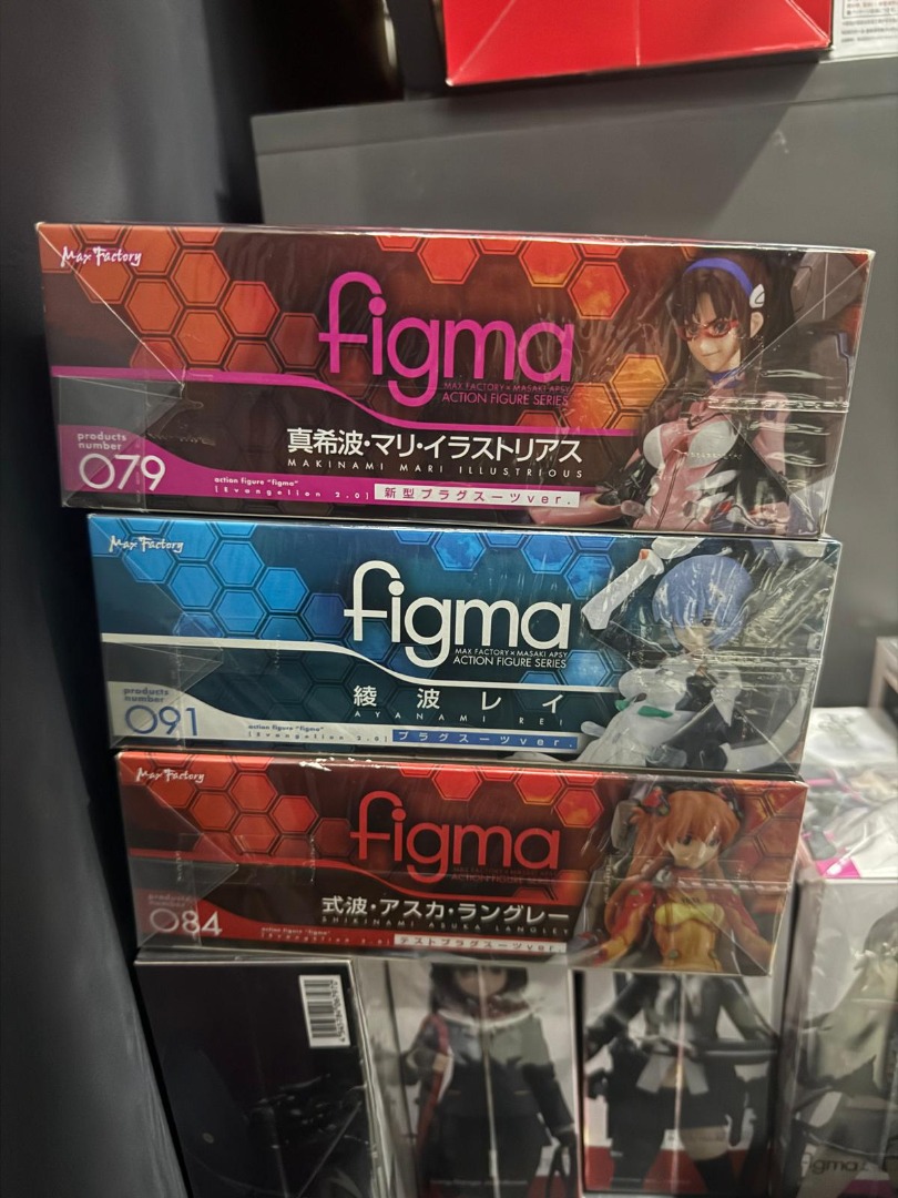 Figma Evangelion Set Asuka Rei Mari, Hobbies & Toys, Memorabilia ...