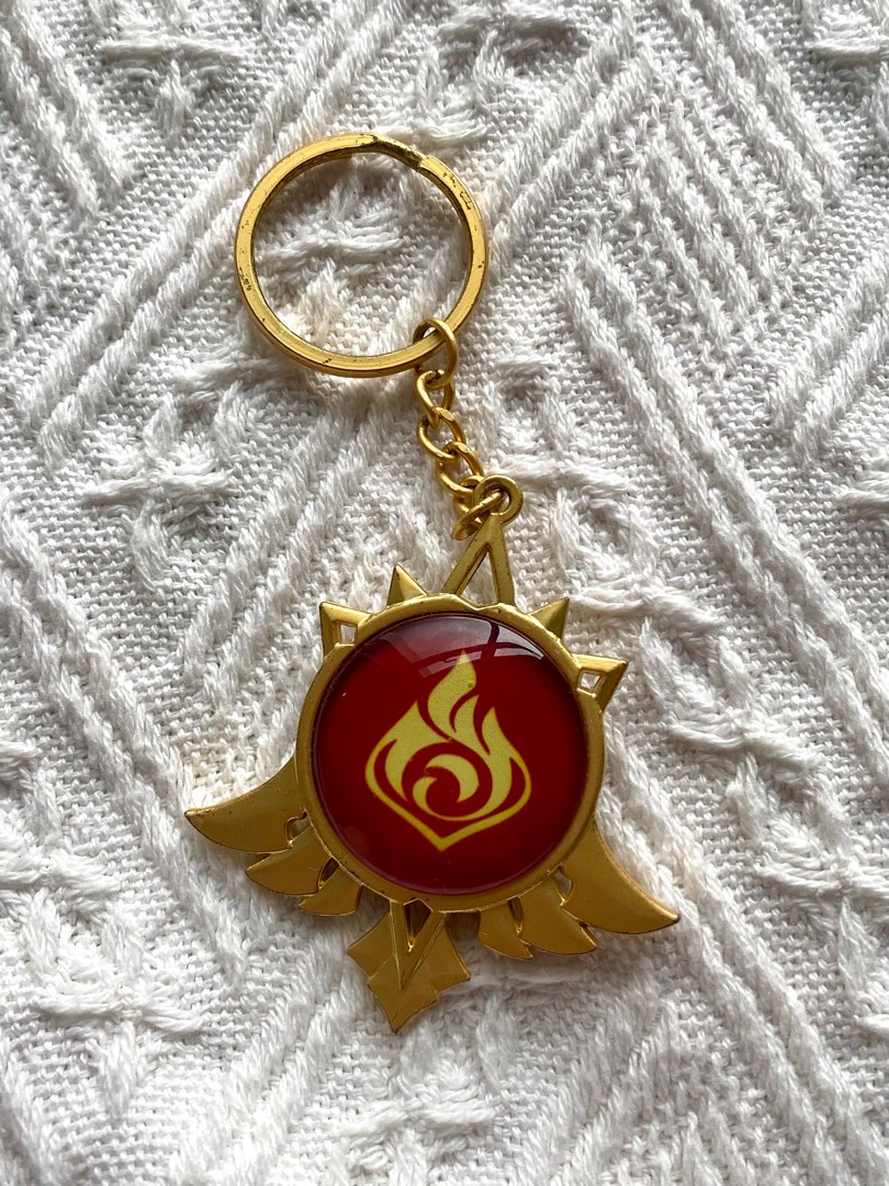 Genshin Impact Pyro Vision Keychain, Hobbies & Toys, Collectibles ...
