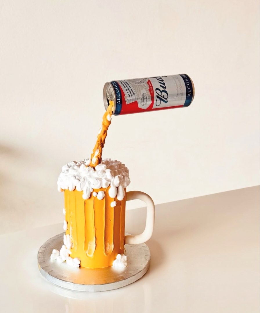 Gravity Beer Cake, Food & Drinks, Homemade Bakes on Carousell