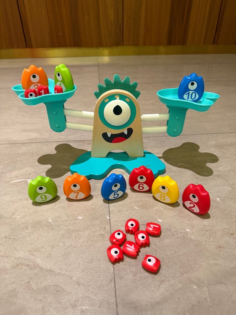 monster math scale hape