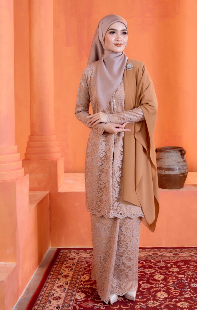 Heaxabell Enchanted Kebaya Labuh, Women's Fashion, Muslimah Fashion ...