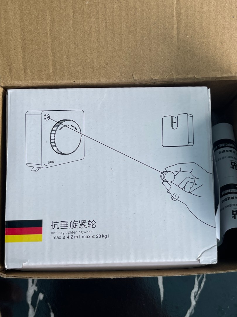 Indoor hidden clothesline stainless steel rope wall mount, Furniture ...