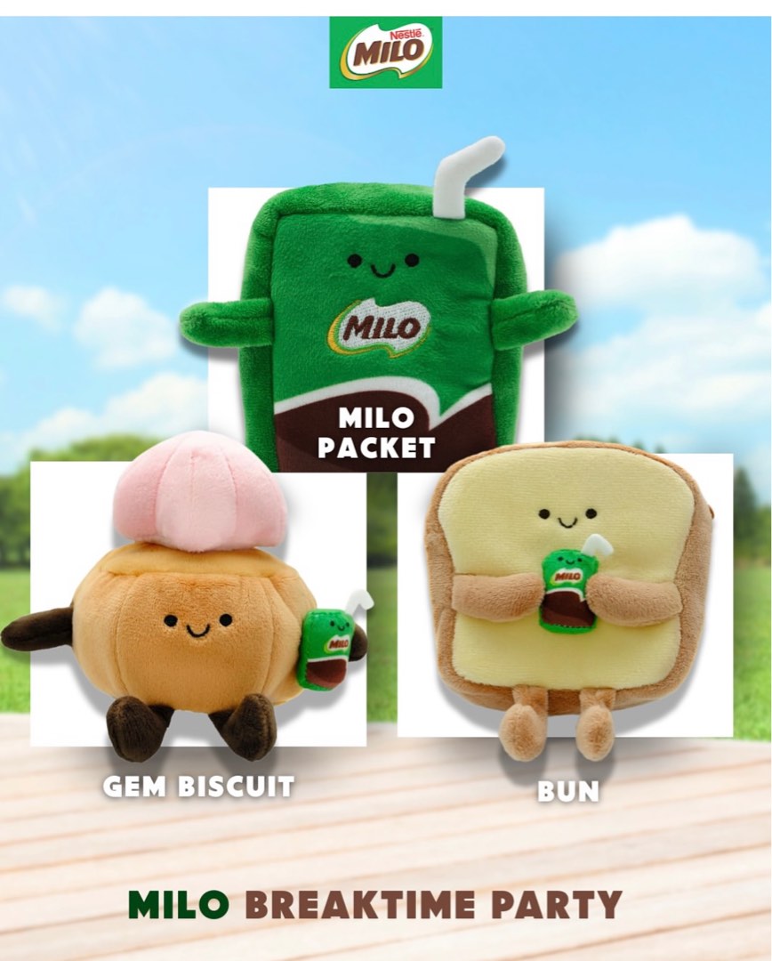 Instock authentic Milo Plush soft toy plushie collection - milo packet ...