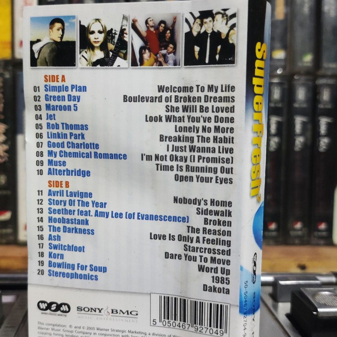 Kaset Pita - Super Fresh 2 - Kompilasi Barat - Simple Plan - Maroon 5 ...