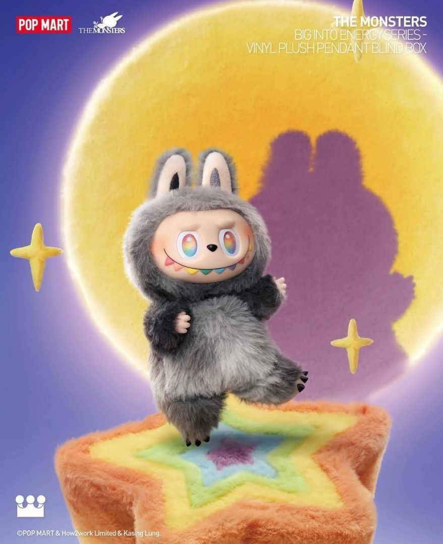 Labubu Energy Surge Plush Pendant Blind Box Series, Hobbies & Toys ...