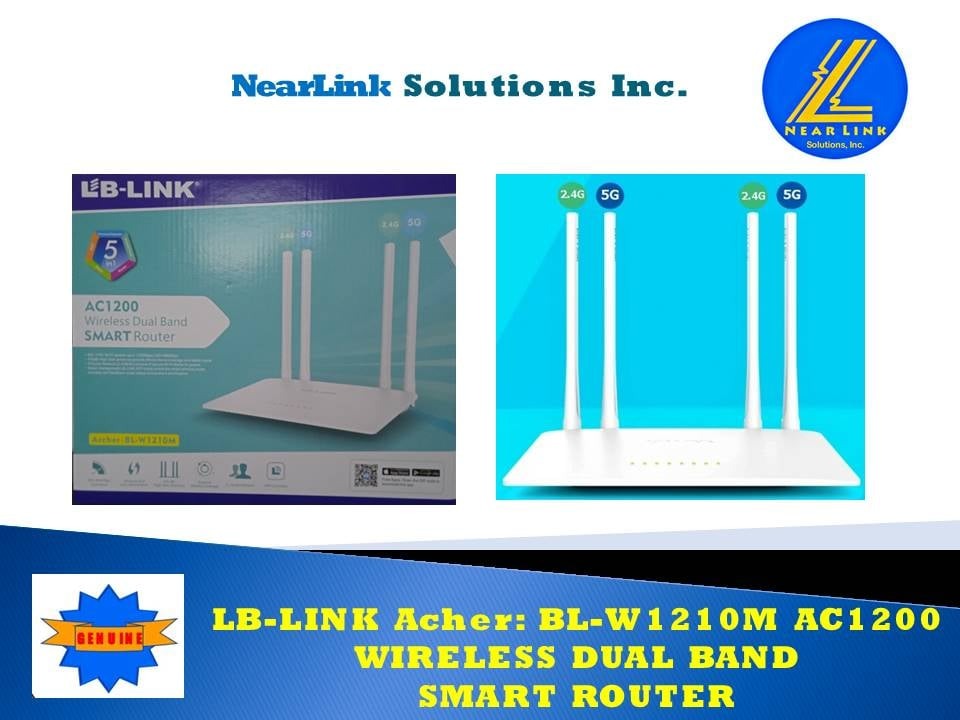 LB-LINK Acher: BL-W1210M AC1200 WIRELESS DUAL BAND SMART ROUTER ...