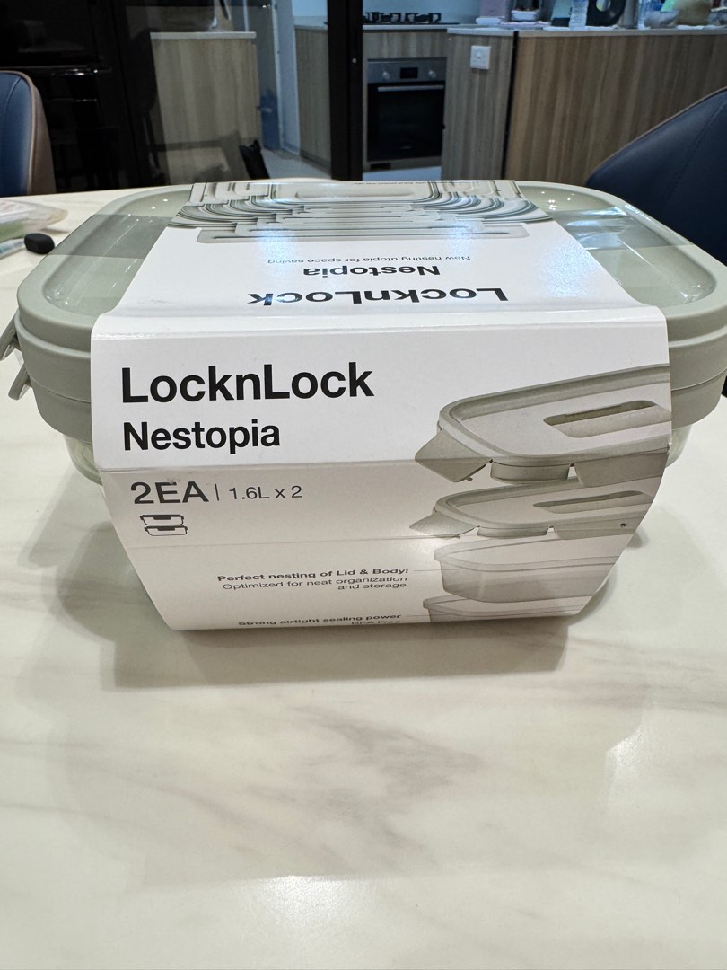 LocknLock Nestopia 1.6L x2, Furniture & Home Living, Home Improvement & Organisation, Storage ...