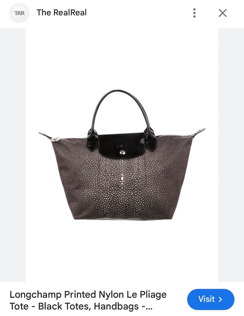 Longchamp Printed Nylon Le Pliage Tote, Luxury, Bags & Wallets on Carousell
