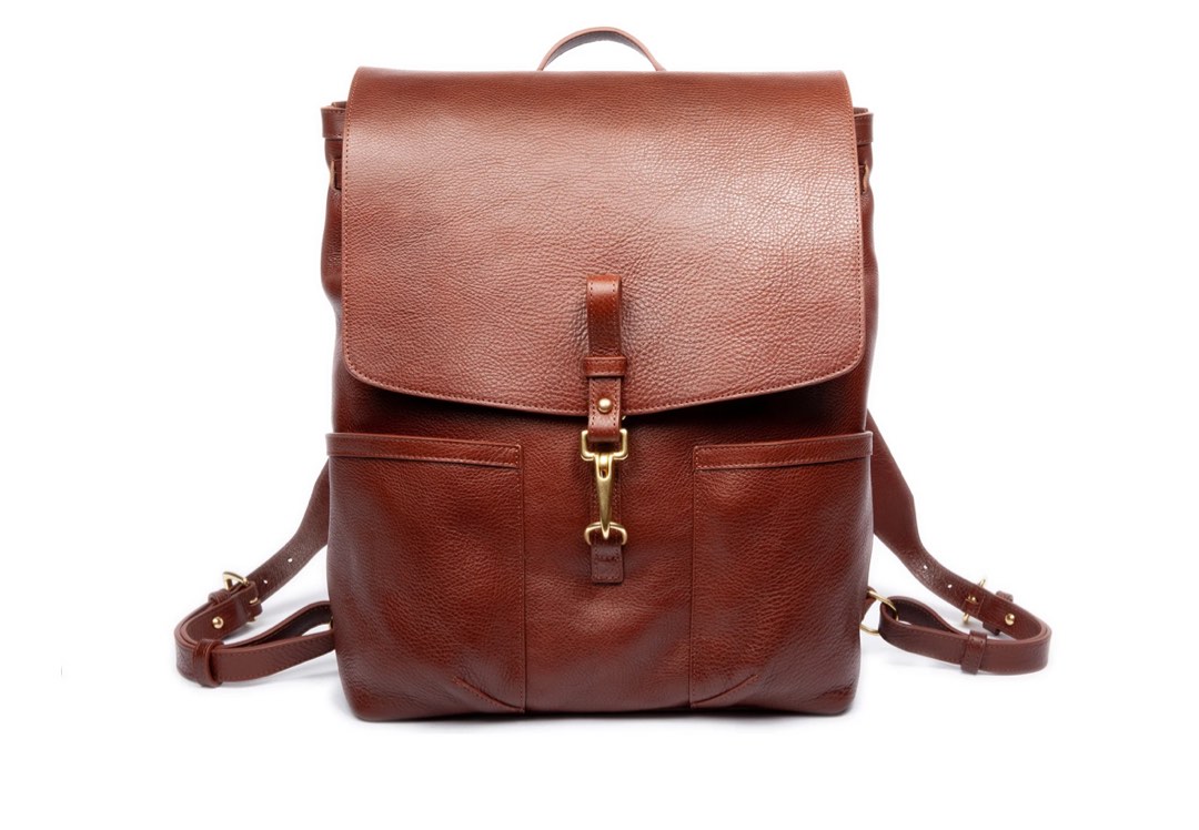 lotuff leather knapsack (chestnut), Women's Fashion, Bags & Wallets ...