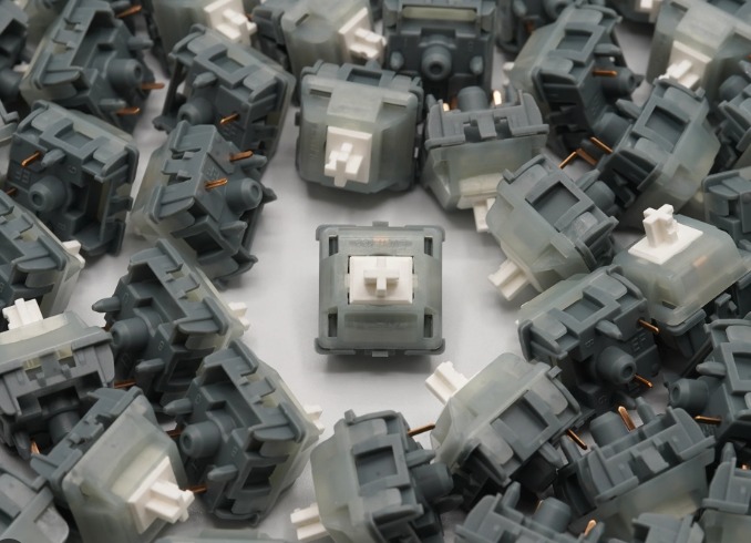 Lubed and filmed Gateron greyish tactiles, Computers & Tech, Parts ...