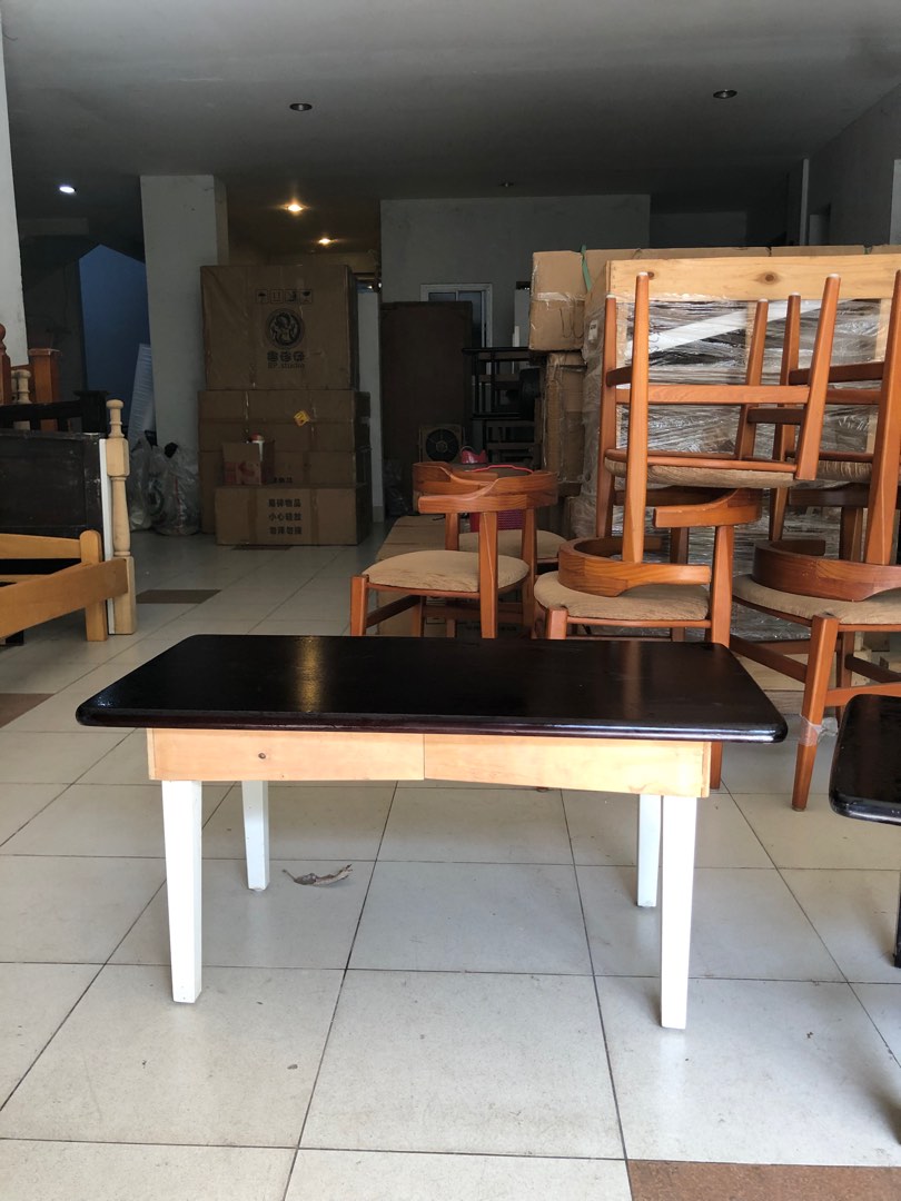 Coffee Table Meja Pendek Ruang Tamu Solid Wood Meja Makan Pendek Bed ...