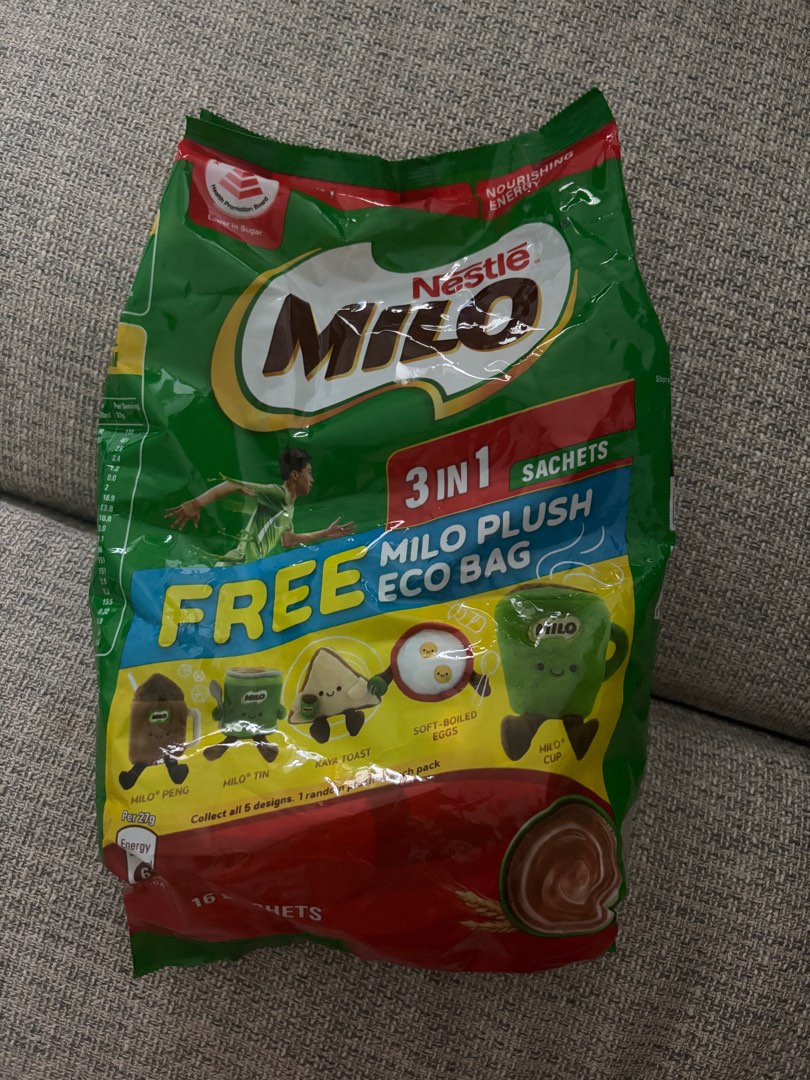 Milo plush eco bag (with milo sachets), Food & Drinks, Beverages on ...