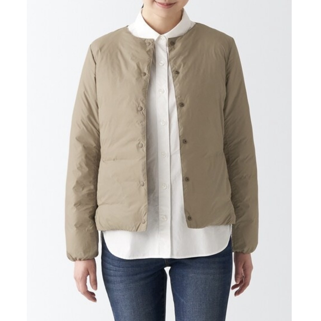 MUJI light down pocketable jacket, Women's Fashion, Coats, Jackets and ...