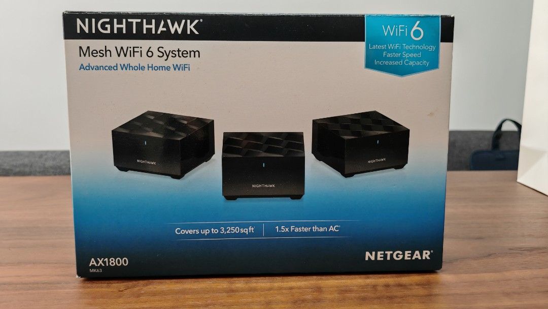 Nighthawk Dual-Band WiFi 6 Mesh System 1.5Gbps Router + 2 Satellites ...