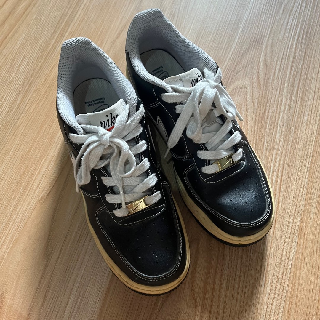 Nike air force 1 black hitam size 38.5 authentic original not new ...