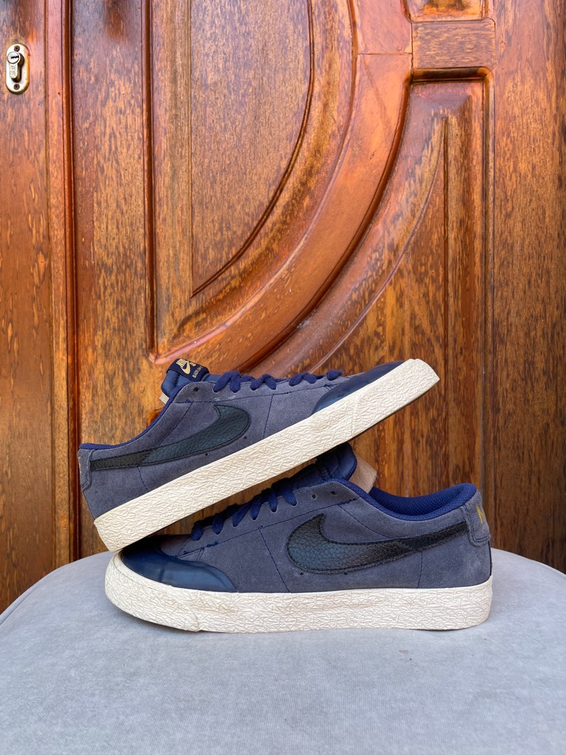 Nike SB Blazer Low Zoom XT Binary Blue, Fesyen Pria, Sepatu , Sneakers ...