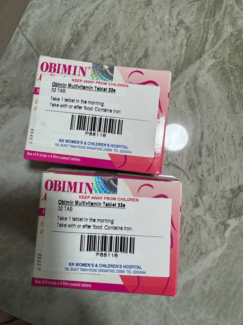 Obimin Multivitamin Tablet [2 Boxes bundle], Health & Nutrition, Health ...