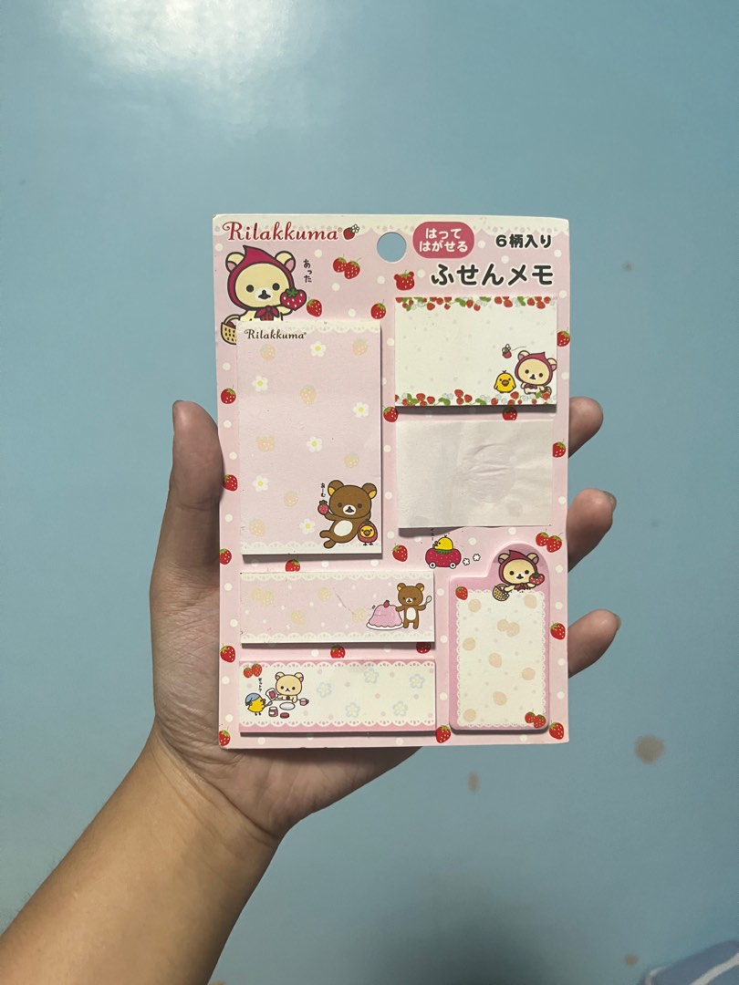 [Official Rilakkuma] Sticky Notes, Hobbies & Toys, Stationary & Craft ...