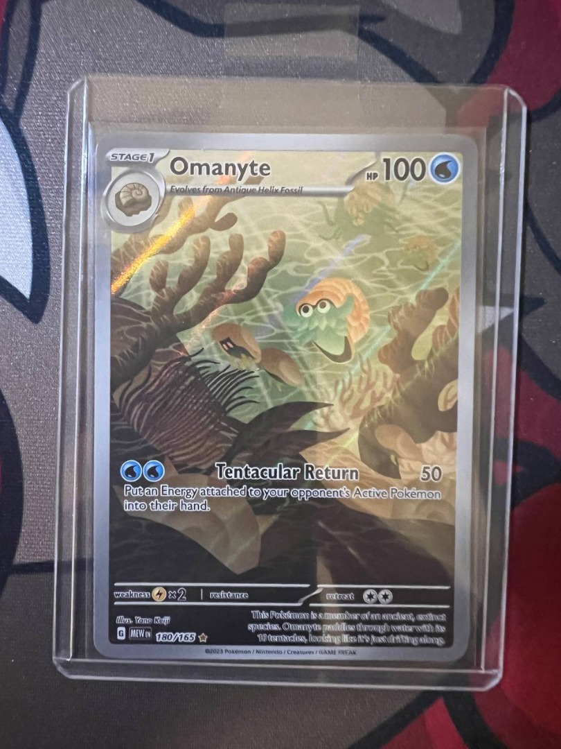 Omanyte #180 Pokemon Scarlet & Violet 151, Hobbies & Toys, Toys & Games ...