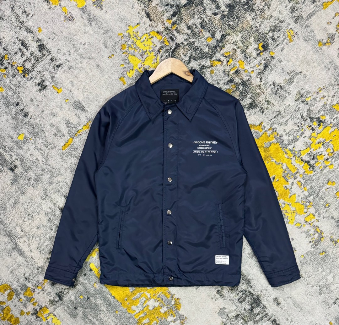 Original Groove Rhyme Korea Brand Coach Jacket, Men's Fashion, Coats ...