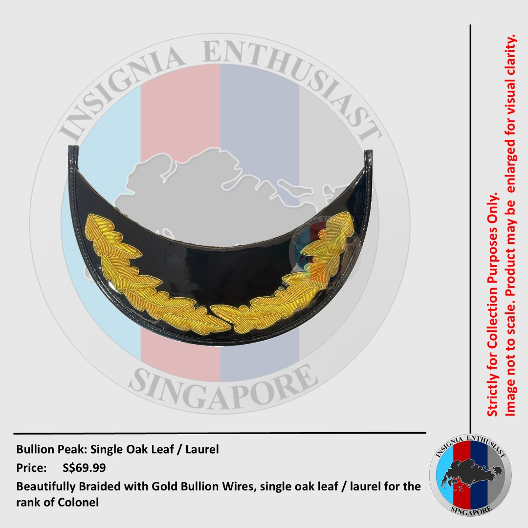Peak Replacement | Colonel | SAF | RSN | RSAF | Peak Caps | Singapore ...