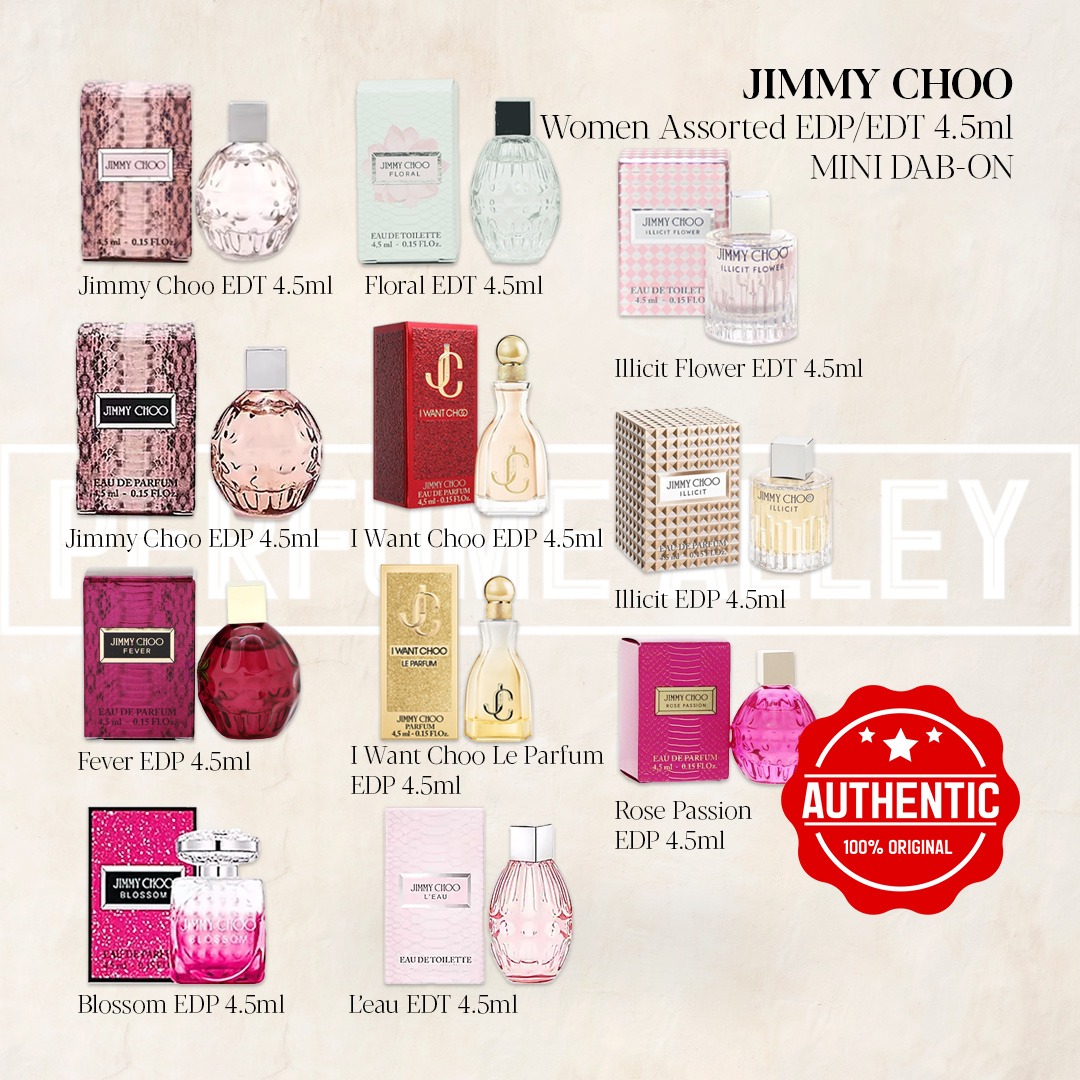 [PERFUME ALLEY] JIMMY CHOO MINIATURE, Beauty & Personal Care, Fragrance ...