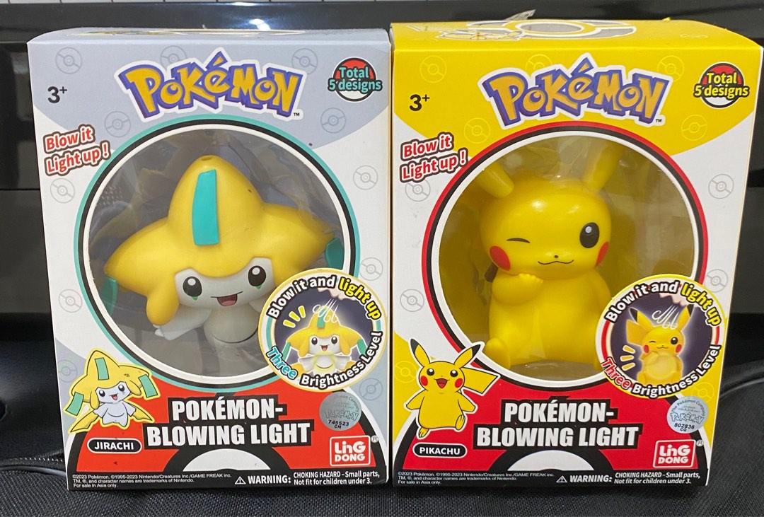 Pokemon Blowing Combo (Pikachu x 1 & Jirachi x 1 ), Hobbies & Toys, Toys & Games on Carousell