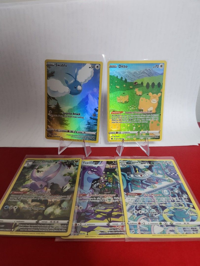 Pokemon Crown Zenith Galarian Gallery GG [Swablu, Ditto, Hisuian Goodra ...