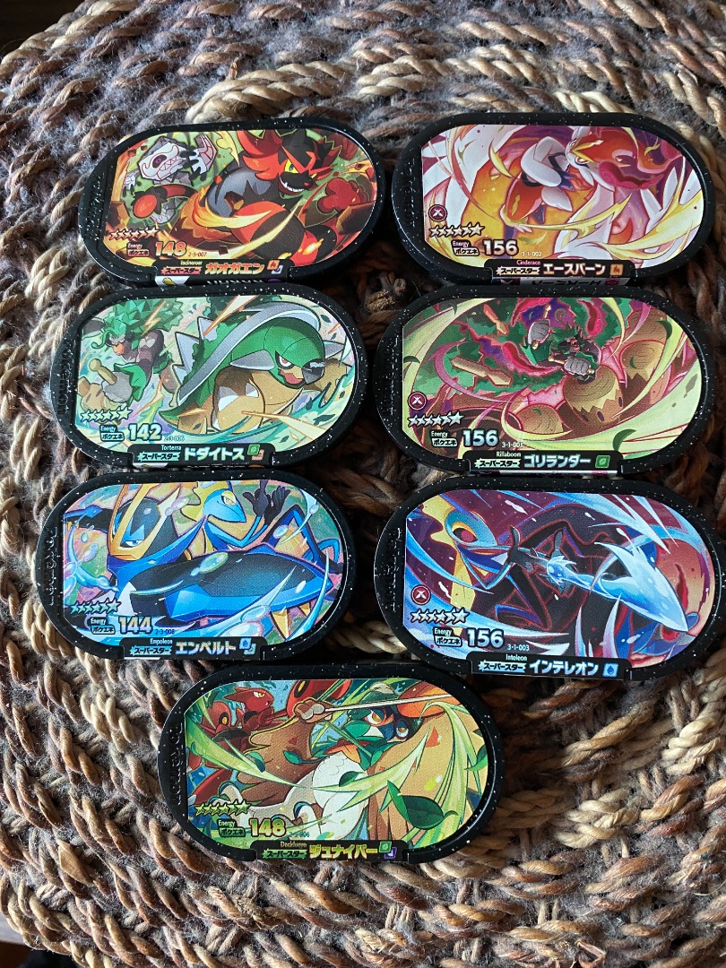 Pokemon Mezastar Starters 6 Star Japan, Hobbies & Toys, Toys & Games on ...