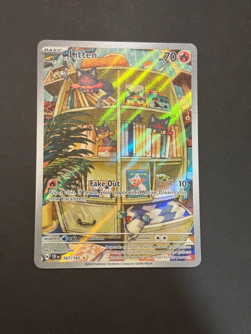 Pokemon TCG Litten IR from Temporal Forces, Hobbies & Toys, Toys ...