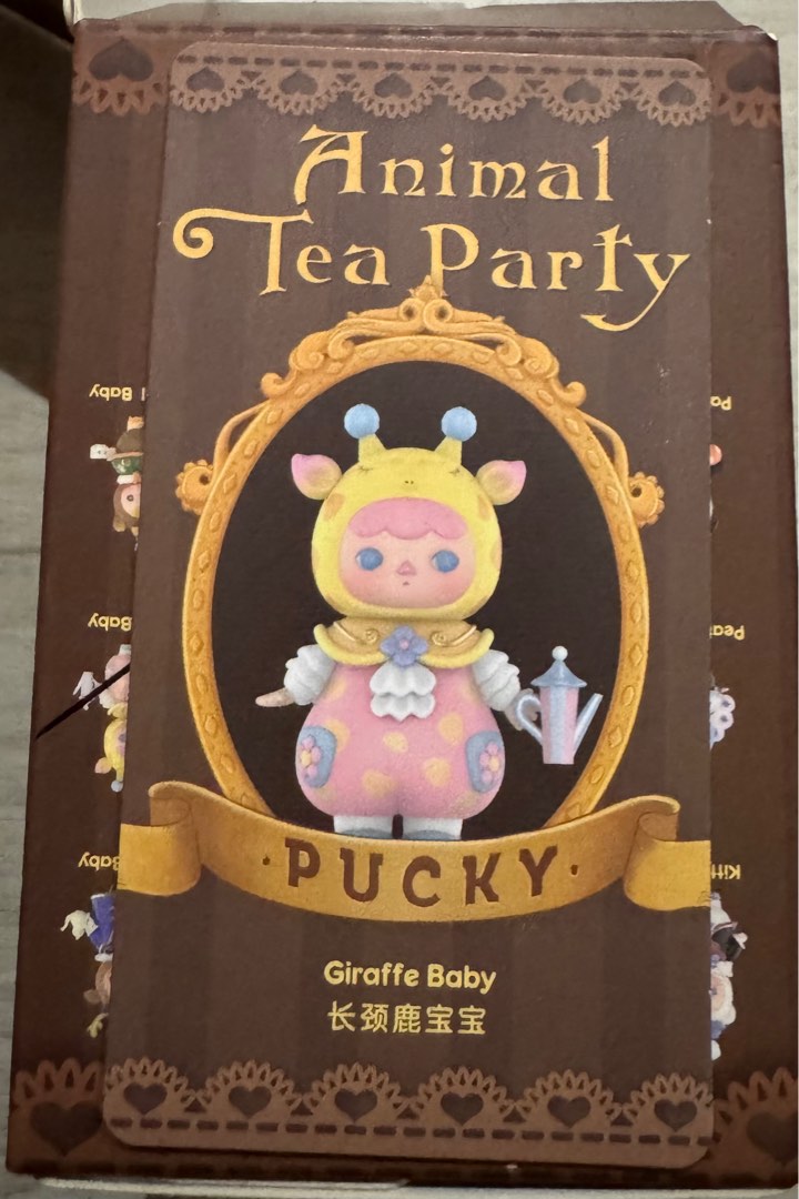 POPMART Pucky Pucky Animal Tea Party - Giraffe Baby, Hobbies & Toys ...