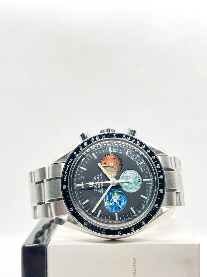 Pre Owned Omega Speedmaster Professional Moonwatch "Mars To Moon" 3577. ...