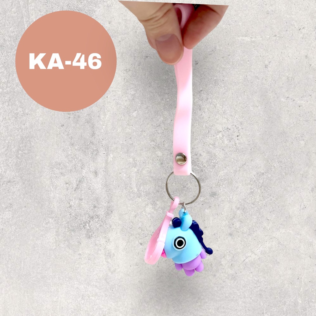 📣[PROMO BUY 1 GET 1 FREE] - Mang BTS21 3D Keychain, Mini Cute Blue ...